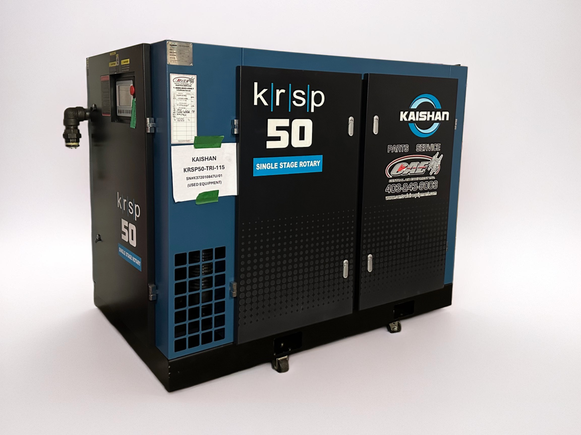 USED 50HP TRI-VOLT ELECTRIC AIR COMPRESSOR - Central Air Equipment