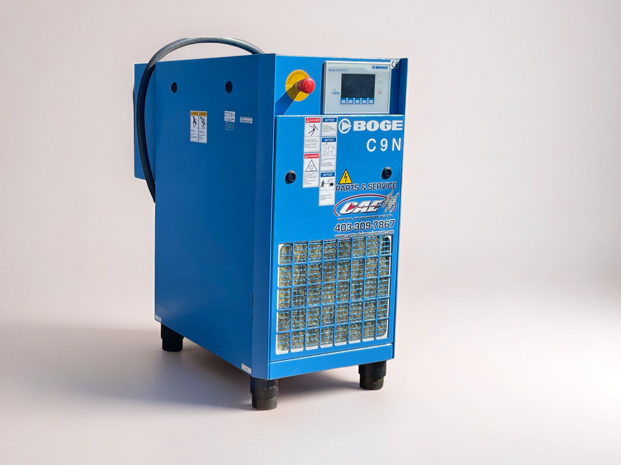 USED 10HP TRI-VOLT ELECTRIC AIR COMPRESSOR - Central Air Equipment